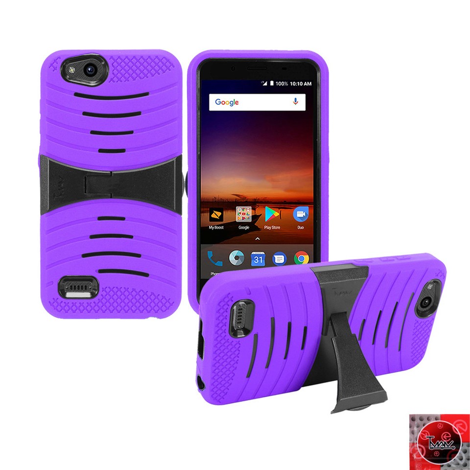 For ZTE Tempo X N9137 Case Armor Kickstand Shock Proof Hard Soft Case ...