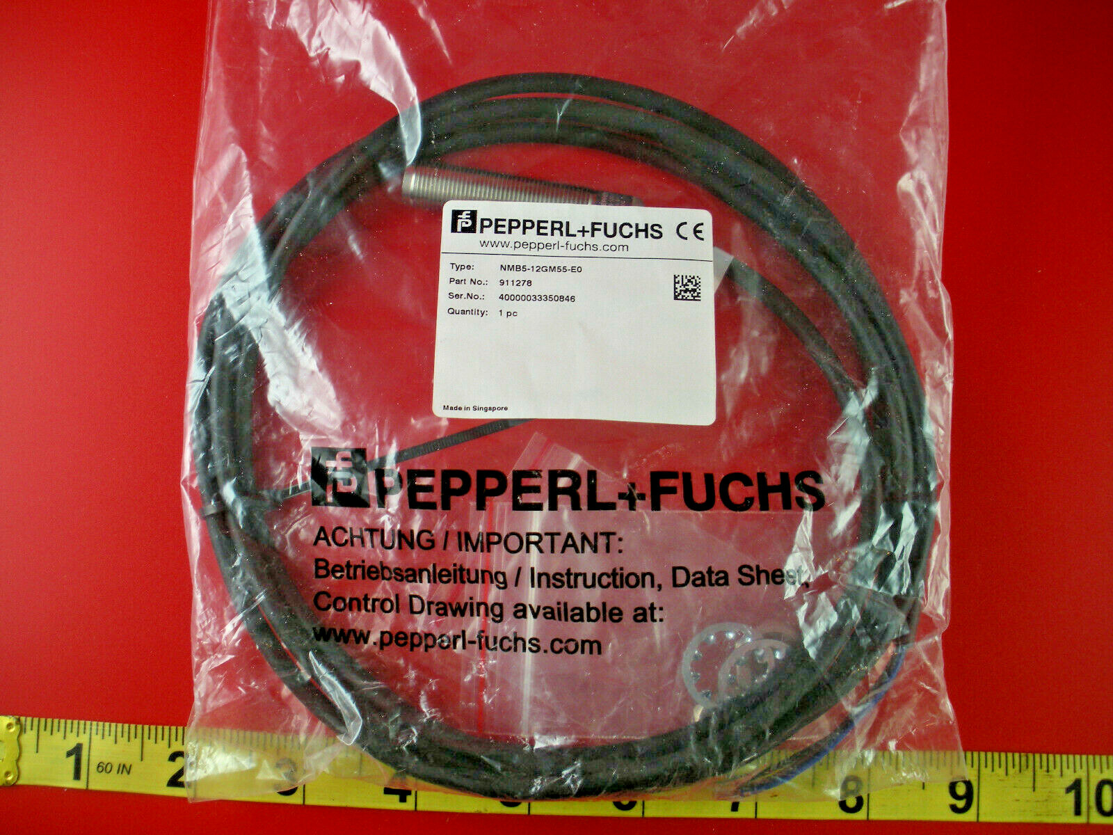 Pepperl Fuchs NMB5-12GM55-E0 Proximity Sensor 911278 10-30vdc 200mA SCP ...