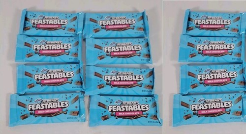 Mr Beast Feastables MILK CHOCOLATE NEW 1.24 oz Candy Bar Pack Of 12 Lot ...