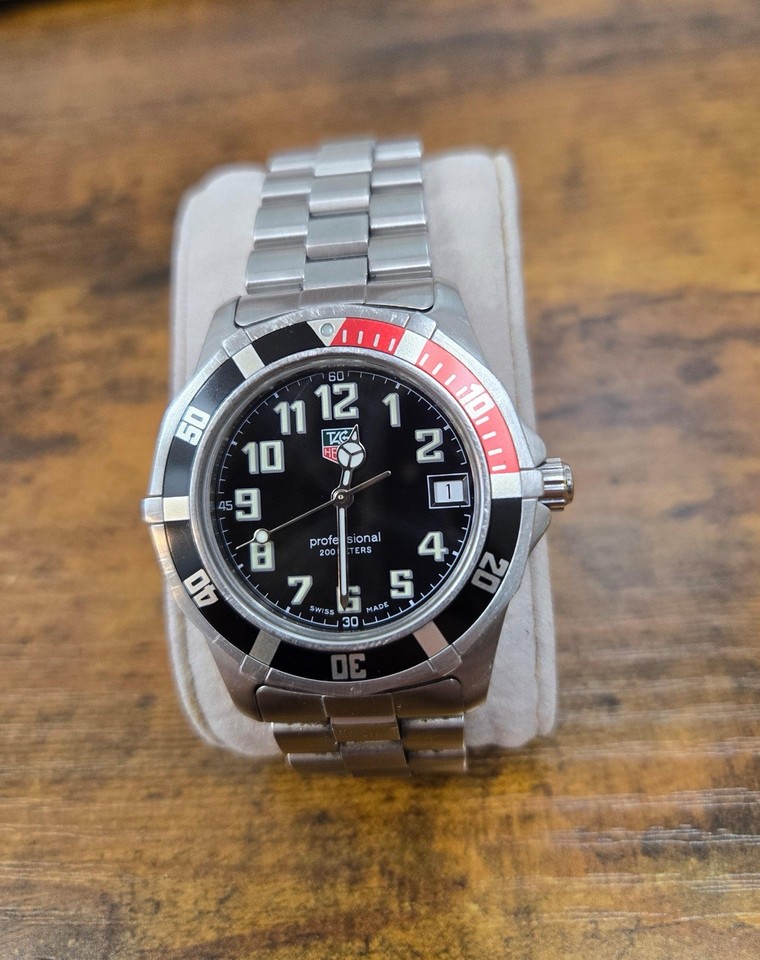 Vintage Midsize 34mm Tag Heuer Professional 2000 Series Coke Bezel ...