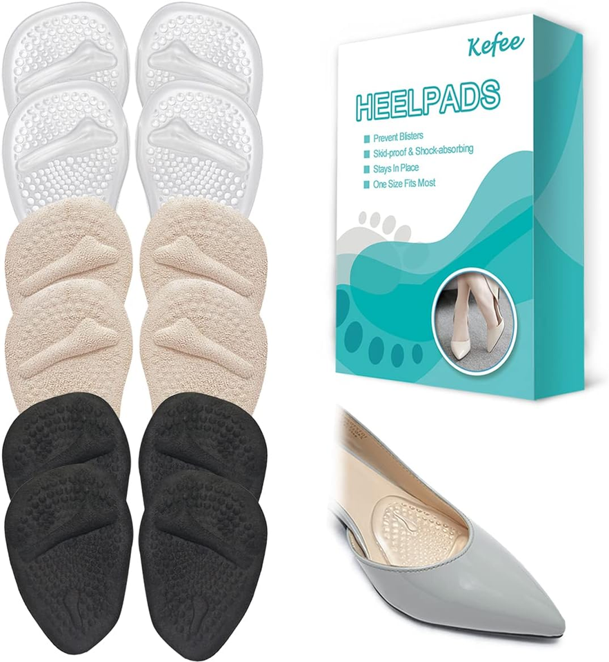 Metatarsal Pads - 12 Pcs Soft Forefoot Pads - High Heel Inserts - Shoe ...