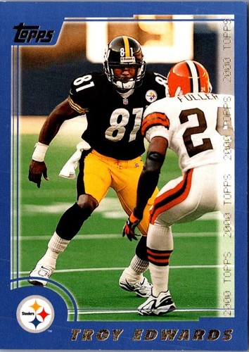 2000 Topps Troy Edwards #296 Pittsburgh Steelers Football Card | eBay