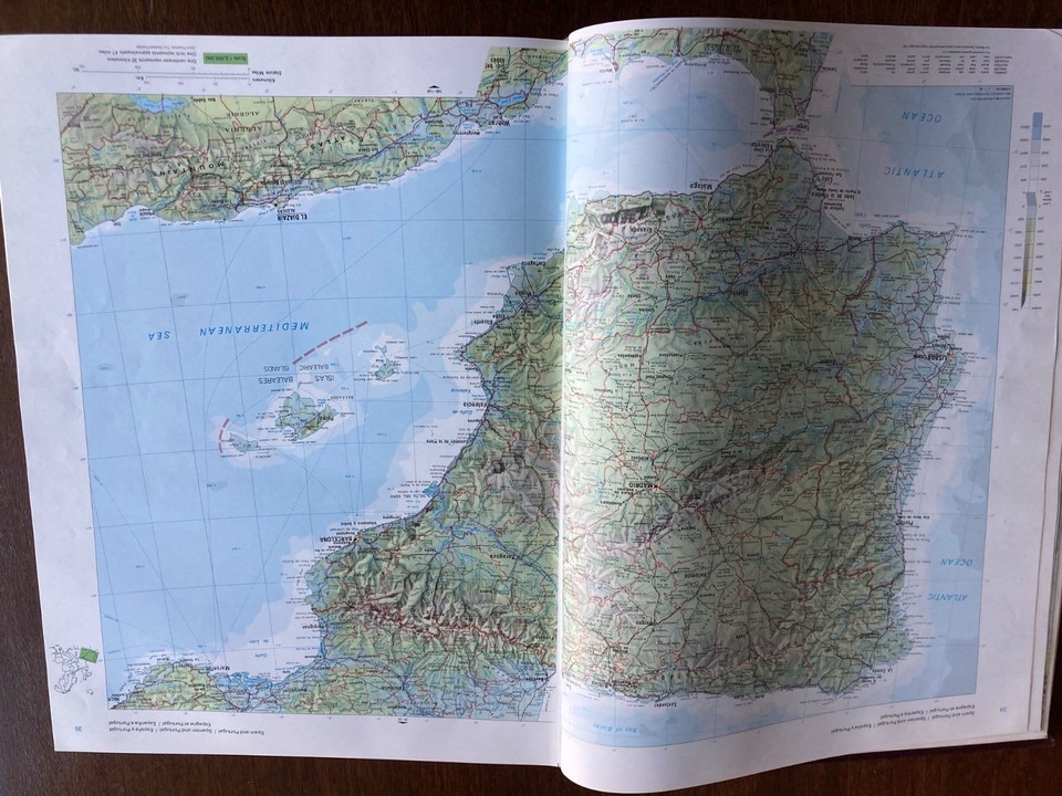 Vintage Britannica Atlas 1768 Encyclopedia World Maps Brown Big Large ...