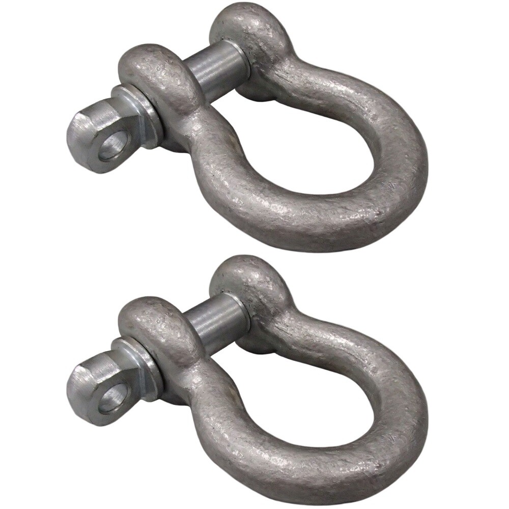 2x 3/4" Screw Pin Shackle Anchor D Ring Chain Cable Haul Lift Rope ...