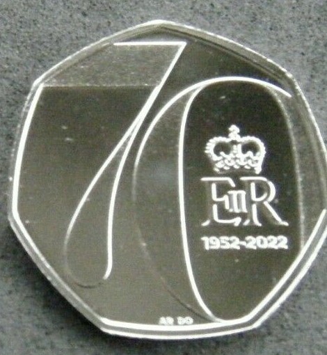 2022 50p Coin BU - Platinum Jubilee Commonwealth Games Royal Shield ...