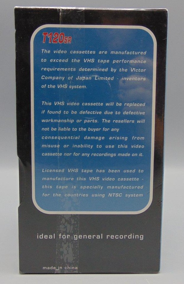 Blank VHS Tape Signature 2000 T-120SR High Output VHS | eBay