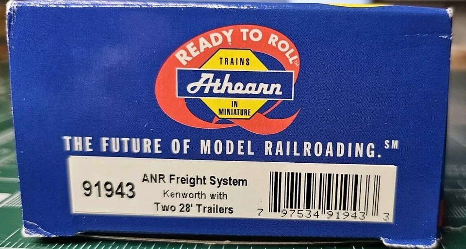 91943 Athearn ANR Freight Systems Kenworth Tractor w/ 2 28' Trailers ...