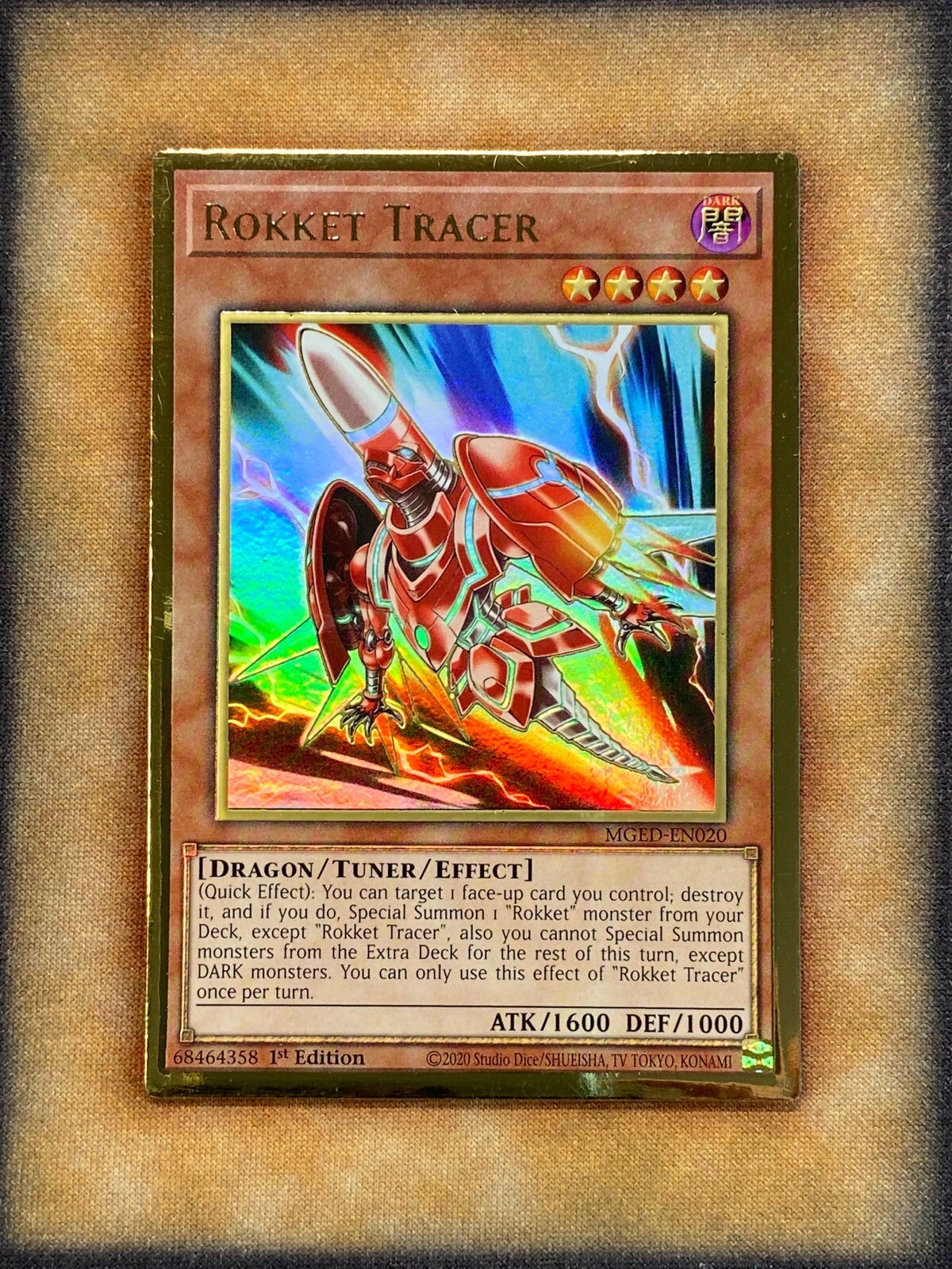 Yugioh Rokket Tracer MGED-EN020 Gold Rare 1st Ed NM | eBay