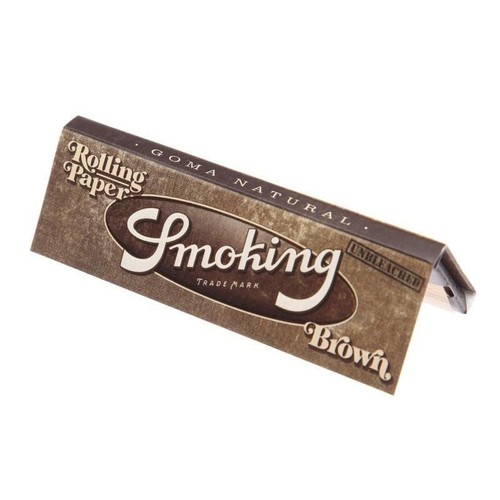 18 Pk Smoking Brown Unbleached 1 1/4 Cigarette Rolling Papers 900 ...