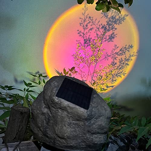 Solar Rock Lights2pcs Sunset Projection Lights Atmosphere Night Light ...