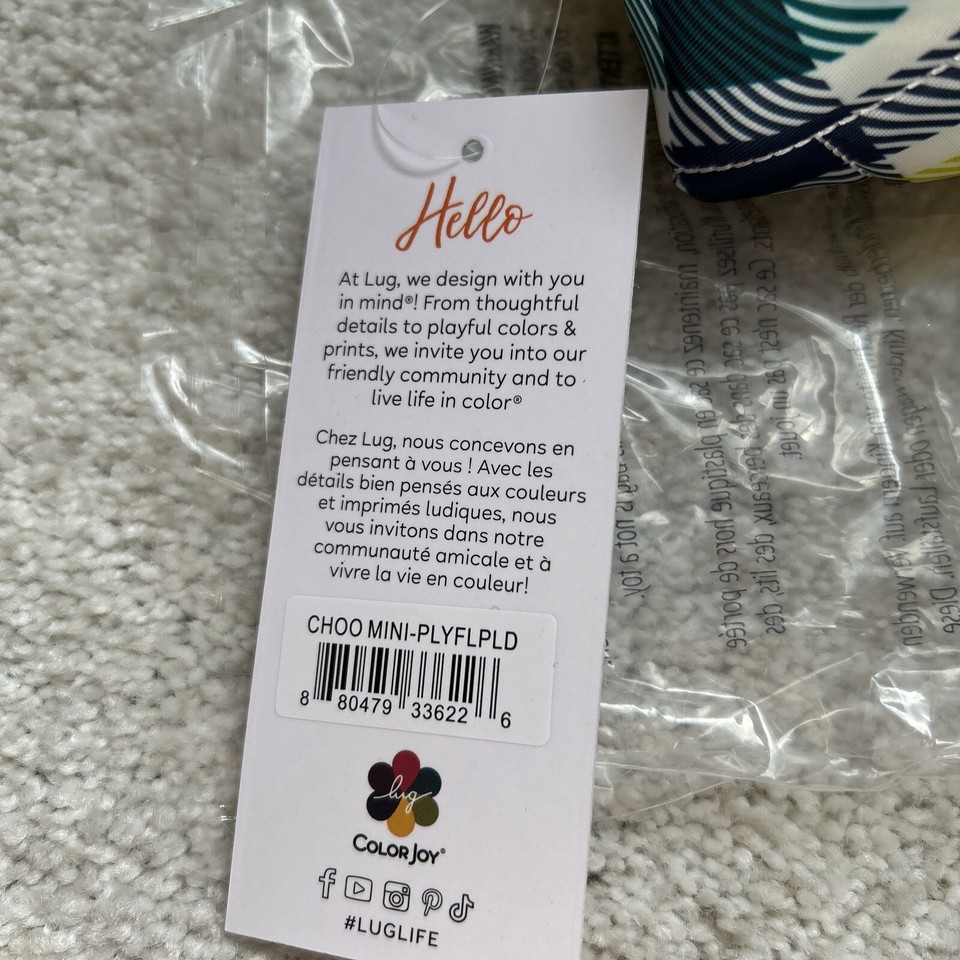 Lug Choo Choo Mini Pill Case Pouch - Playful Plaid - NWT | eBay