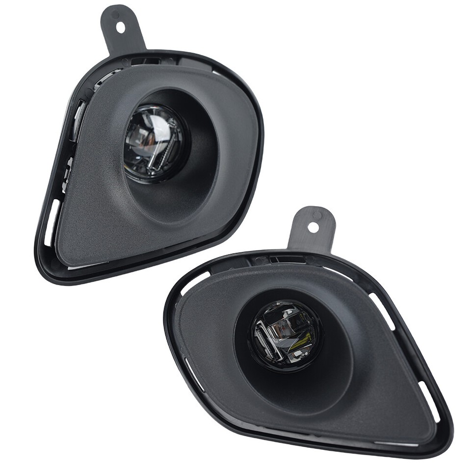 LED Bumper Fog Light w/ Cover Bracket Wiring Kit For Dodge Charger SRT ...