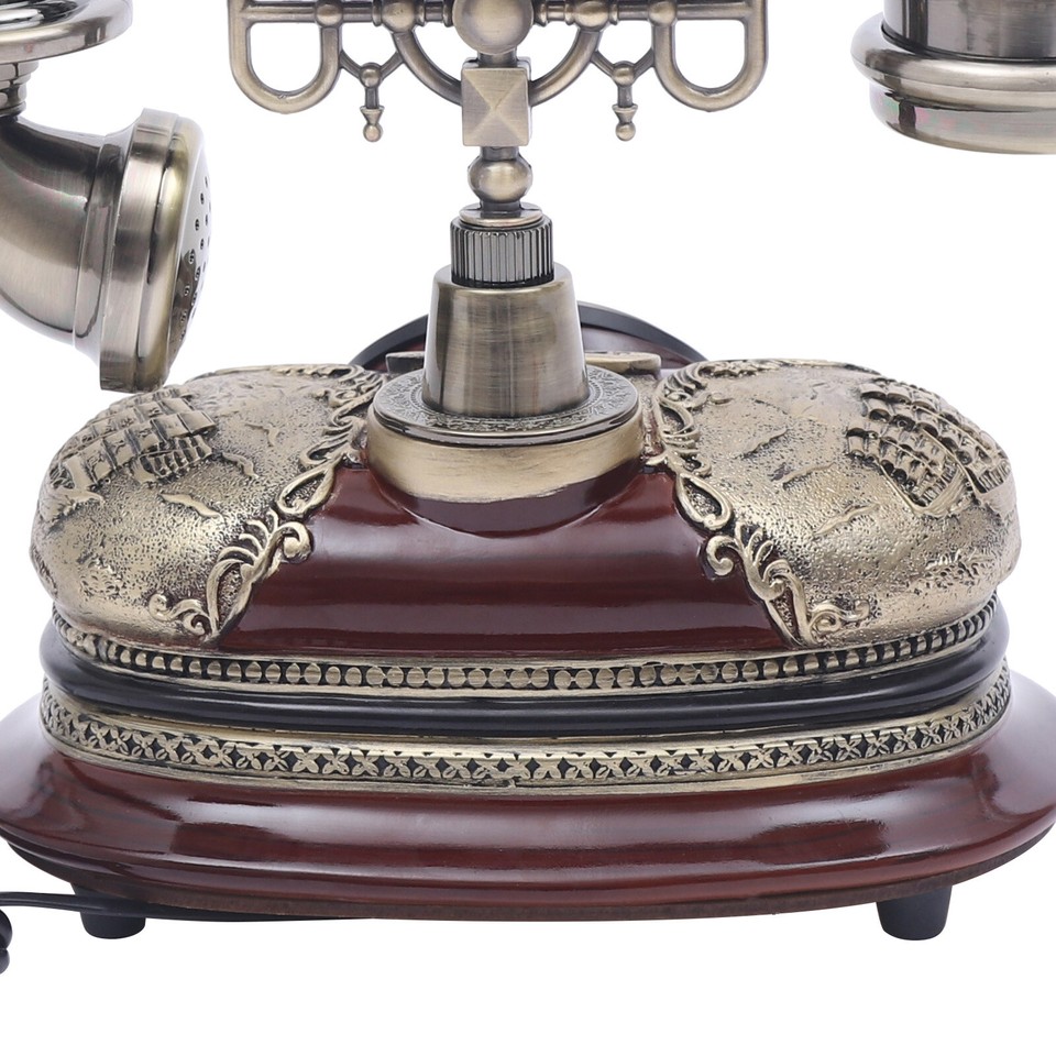 Resin Retro Rotary Phone European Vintage Dial Telephone Handset ...