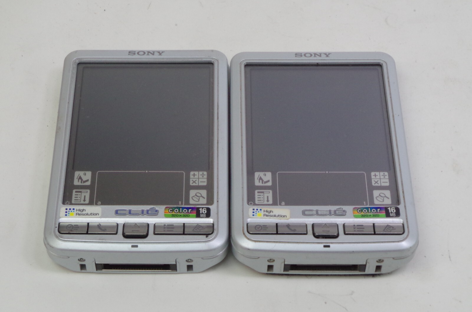 Lot of 2 Sony Clie PEG-SJ30 PDA Color Display Entertainment Organizer ...
