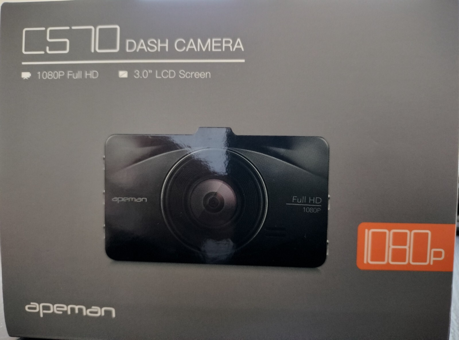 APEMAN C570 DASH CAAMERA 1080P FULL HD, 3.0' LCD SCREEN | eBay