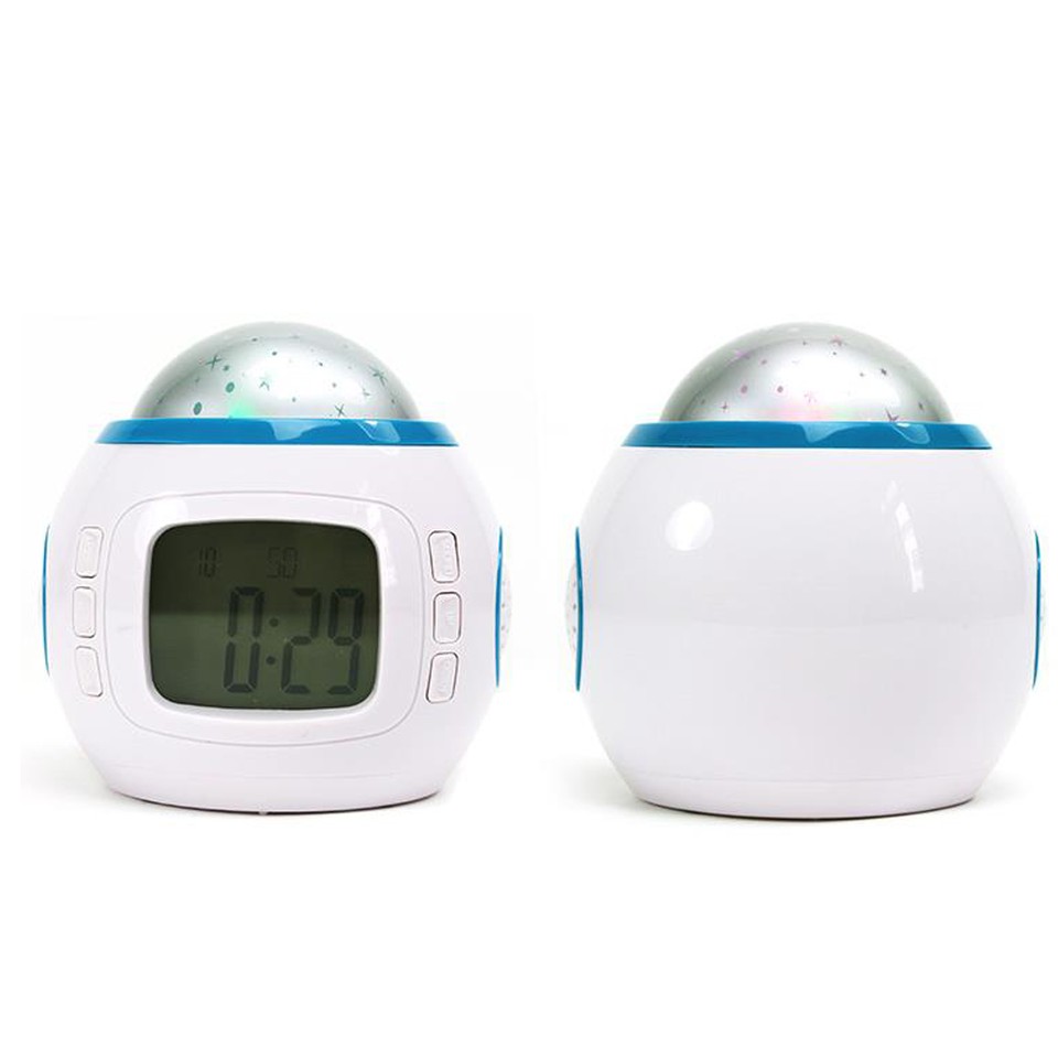 Kids LED Digital Alarm Clock Star Sky Projection Lamp Music Calendar ...