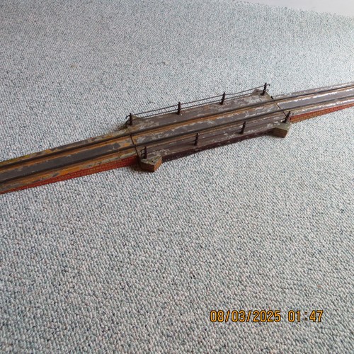 German tin lithographed early train bridge Marklin or Bing or KBN O ...