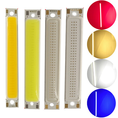 2x LED COB Chip Module Car Strip Light Blue Red Multicolor Bright 3v 3w ...
