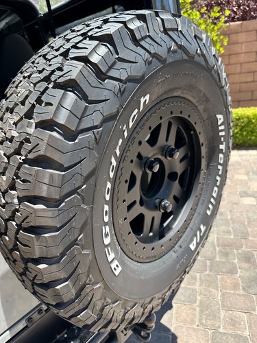 5 LAND ROVER CLASSIC DEFENDER WHEELS RIMS & TIRES BEADLOCK 16" 300 TDI ...