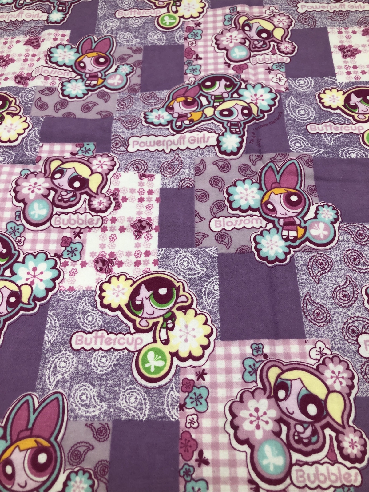 powerpuff girls cartoon network snuggle flannel fabric Spring ...