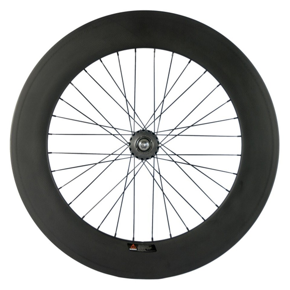 70mm Tri Spoke Front Wheel 88mm Rear Carbon Wheelset Fixed Gear Wheels ...