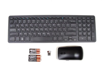 DELL KM714 Wireless Cordless Keyboard & WM514 Mouse Set Combo ARABIC ...