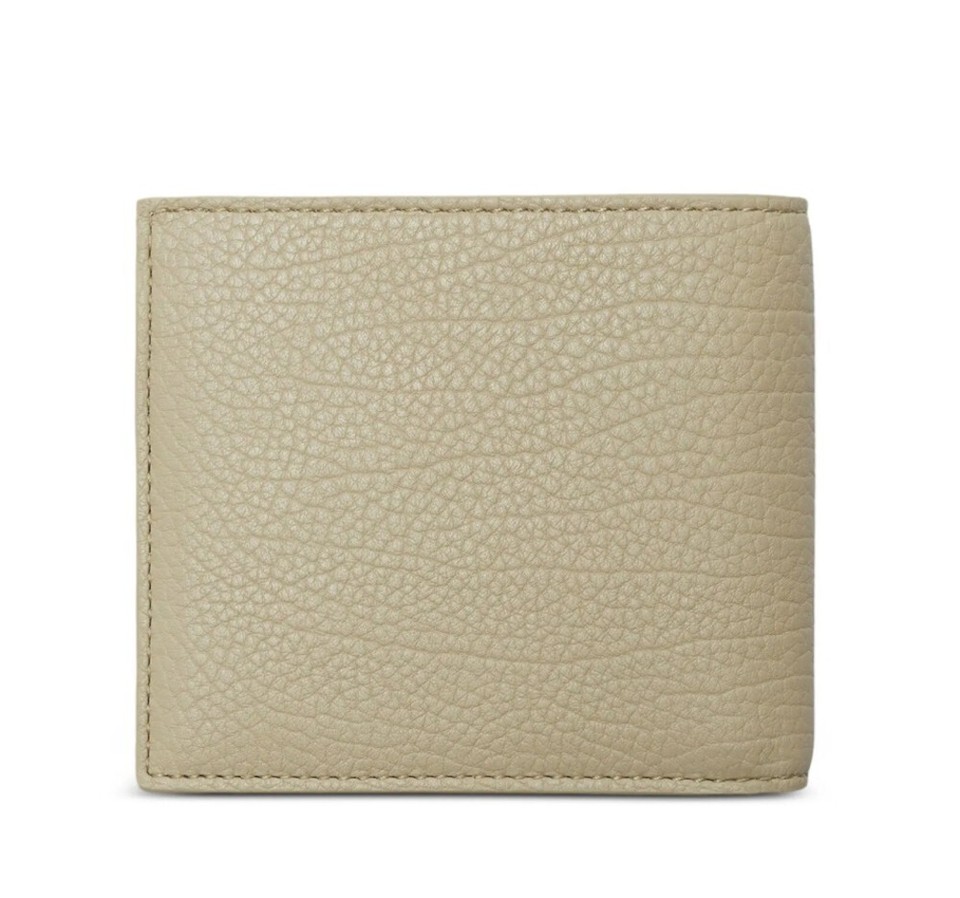 BURBERRY PORTAFOGLI LOGO PLAQUE LEATHER BIFOLD WALLET 8080665 | eBay