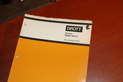 CASE POCLAIN DROTT 160 CL Excavator Trackhoe Crawler Parts Manual Book ...