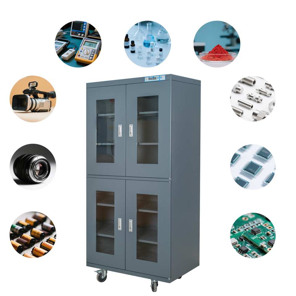 870L Electronic Dry Cabinet 1-10% RH, ESD Dry Box, Low Humidity Storage ...