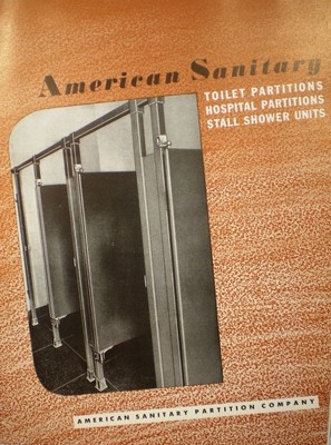 American Sanitary Partition Co. ASBESTOS Bathroom Toilet Panels Catalog ...