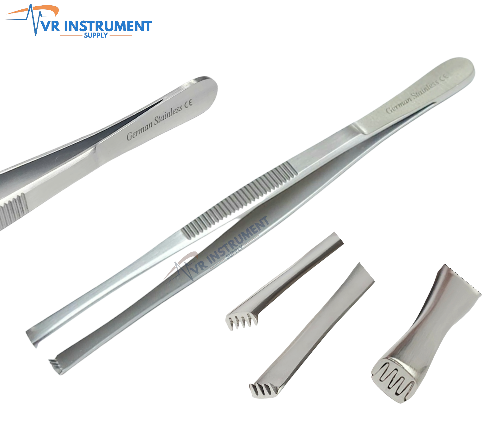 Dissecting Tweezer Thumb Tissue Forceps 4X5 Teeth Rat Tooth Surgical ...