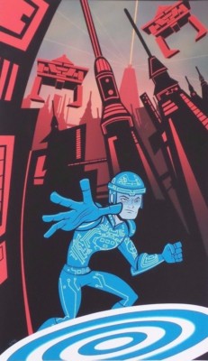 SAM FOUT "DISCS OF TRON" - GICLEE ON PAPER, COA, 13" x 19" | eBay