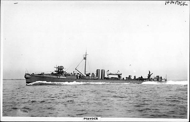 British Royal Navy Battleship Destroyer HMS Havock SHIPPING NAVAL OLD ...