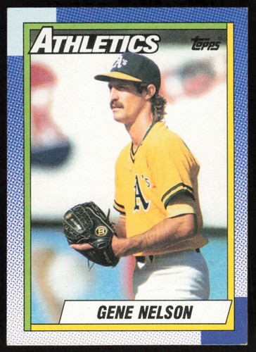 1990 Topps #726 Gene Nelson Oakland Athletics | eBay