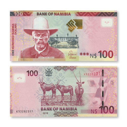 Namibia 100 Dollars, 2018, B212b, P14, UNC | eBay