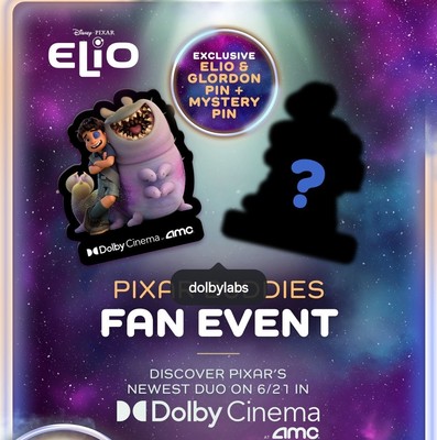 AMC Elio Pixar Buddies Fan Event Dolby Cinema Elio & Glordon pin + mystery pin | eBay