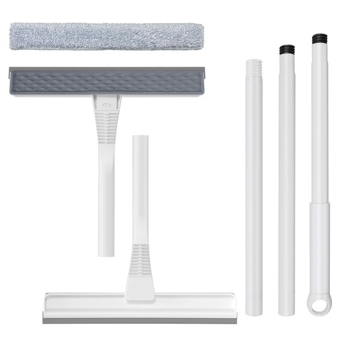 Window Squeegee, 2-in-1 Small Squeegee for Window Cleaning All-Purpose ...