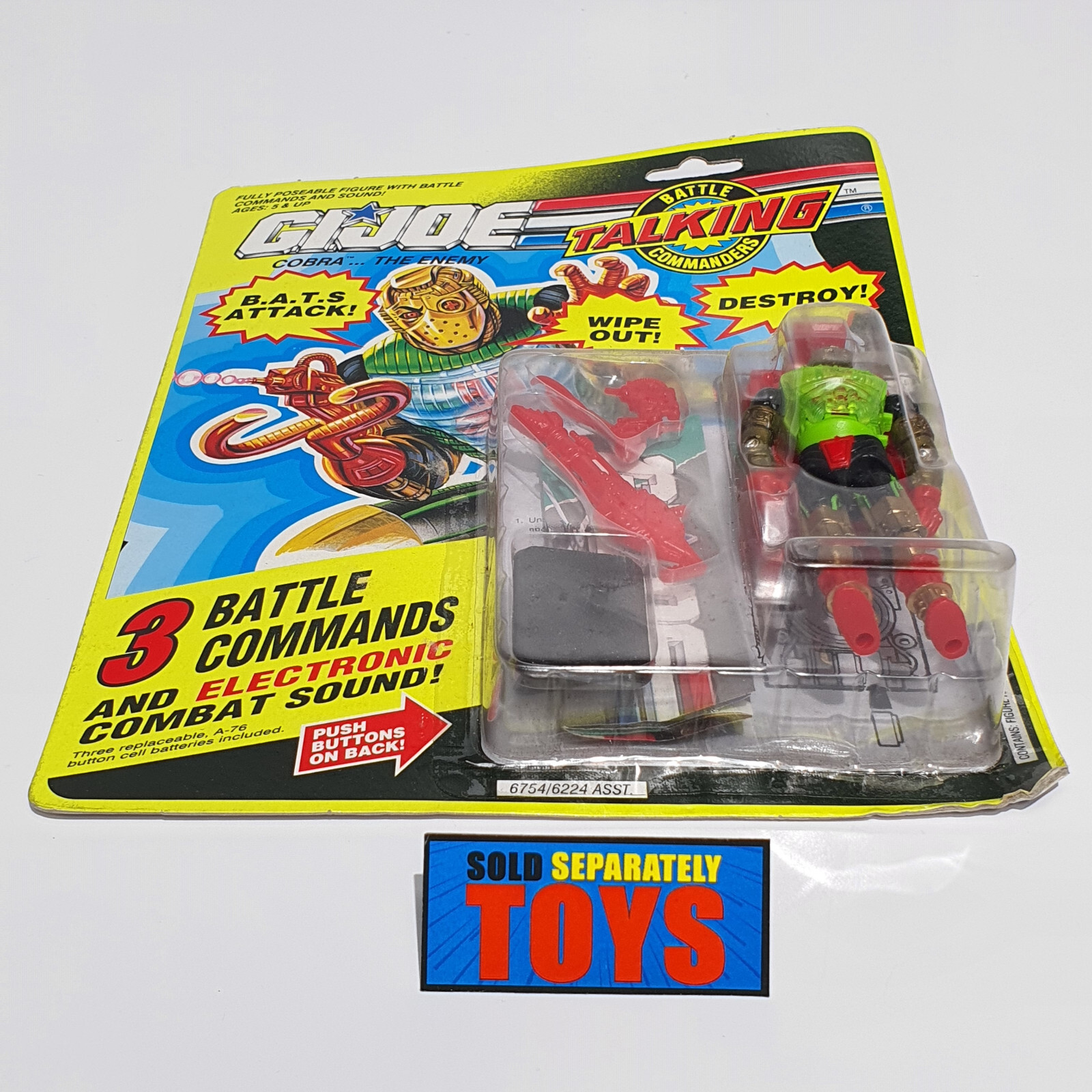 Vtg GI Joe Cobra OVERKILL 1992 Talking Battle Commanders #4 figure MOC ...