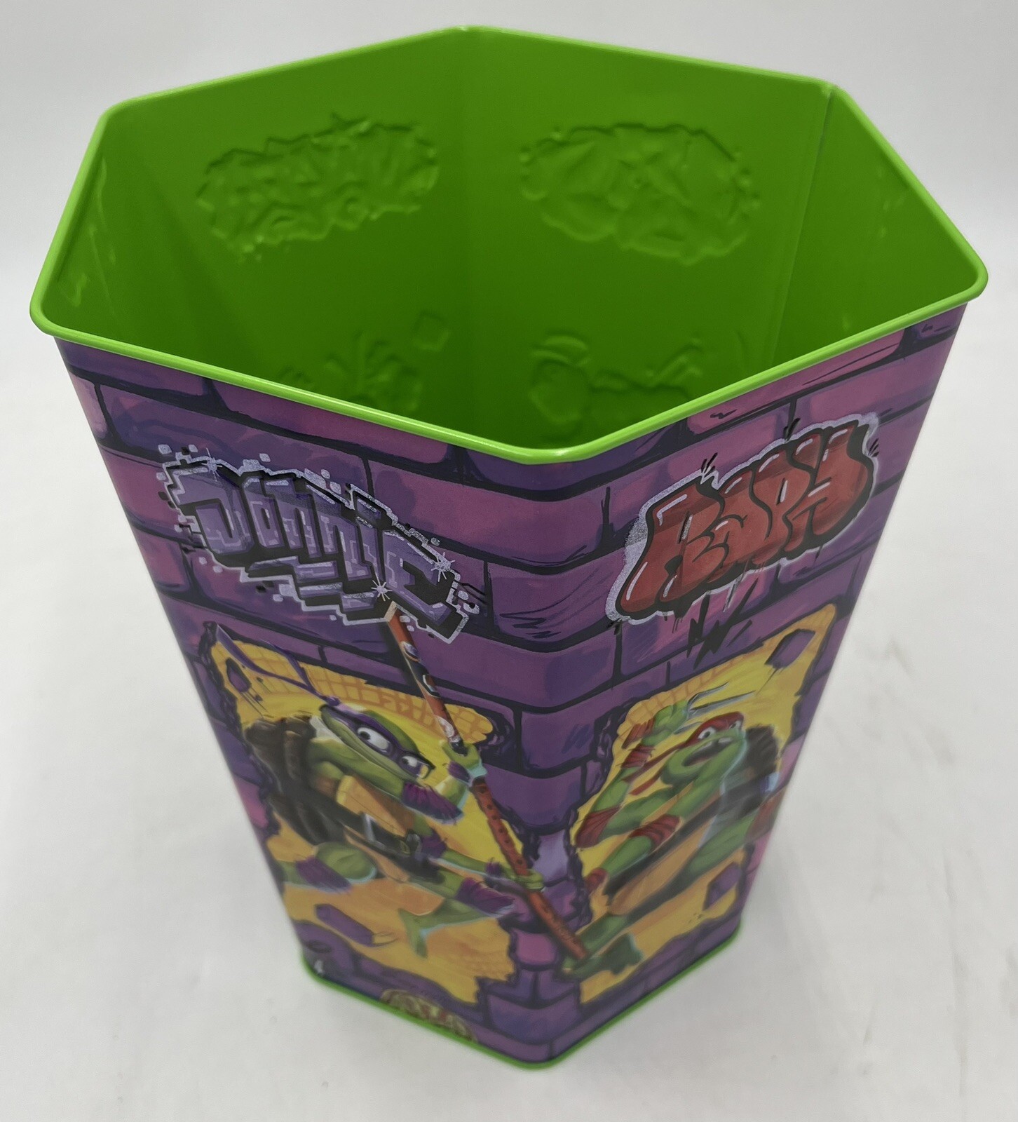 Teenage Mutant Ninja Turtles Mutant Mayhem Popcorn Theater Tin Bucket ...