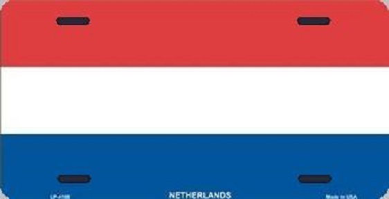 Aluminum National Flag Netherlands "License Plate" NEW | eBay