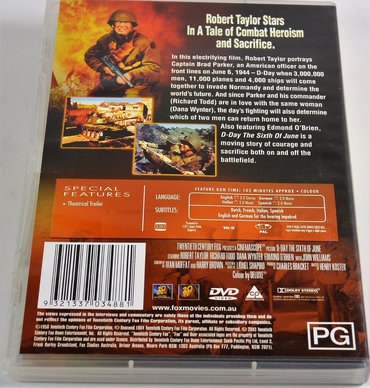 D-Day The Sixth of June DVD Region 4 PAL DVD (Non US) | eBay