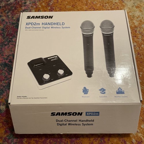 Samson Handheld Dual-Channel Digital Wireless Microphone System XPD2M ...