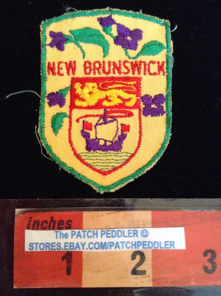 Patch New Brunswick Canada shield travel souvenir 58RR | eBay