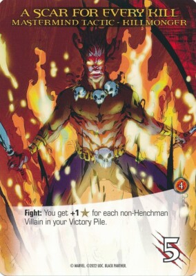 KILLMONGER UD Marvel Legendary BLACK PANTHER MASTERMIND TACTIC SCAR ...