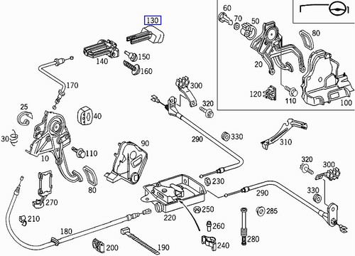 Mercedes W203 C209 Parking Brake Release Handle Grip A2034270620 New ...