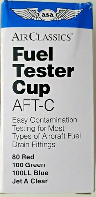 NEW ASA Aircraft Fuel Testing Cup | ASA-AFT-C Fuel Tester AC | eBay