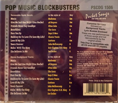 1506 POP POCKET SONGS KARAOKE CDG LOT MI | eBay