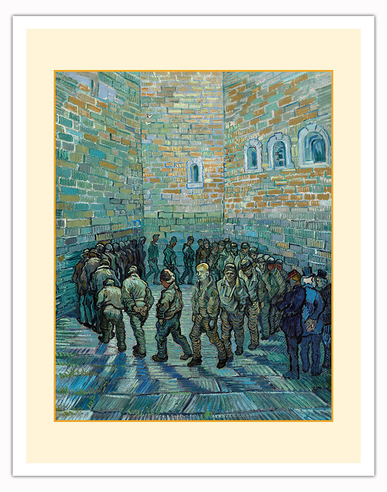 Prisoners Exercising by Vincent van Gogh c.1890 | eBay
