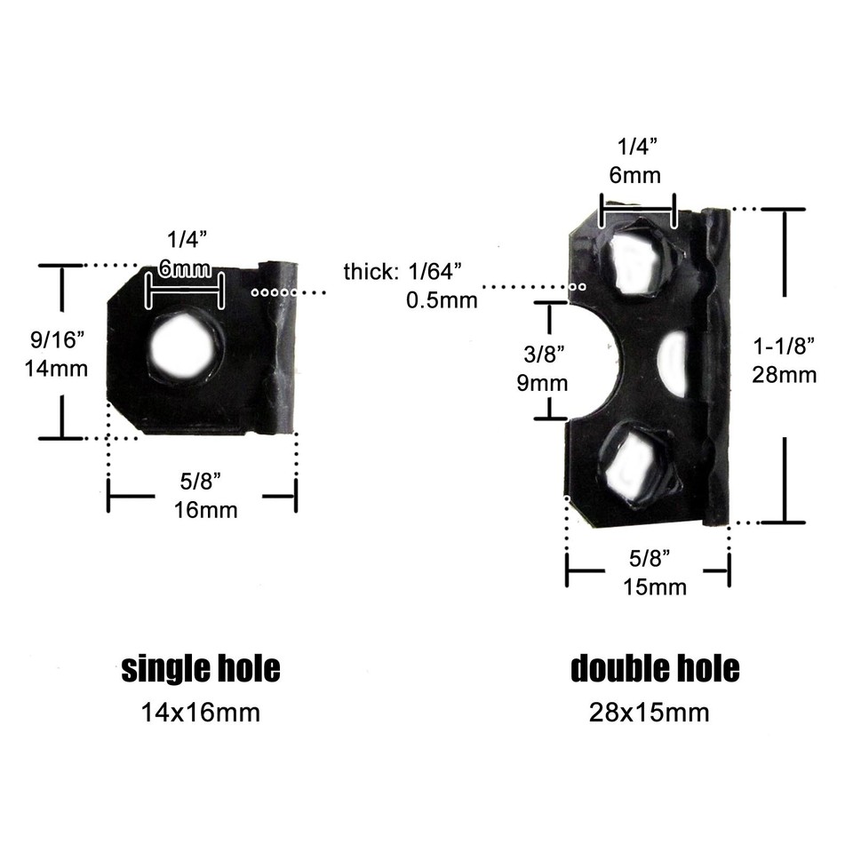 50pcs Fix Picture Photo Frame Back Board Support Leg Foot Barbed Hinge ...