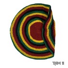 Rasta Handmade Crochet Beret Tam Bonet Beanie Cap Hippie Reggae Style M ...